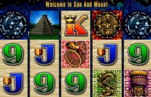Sun & Moon | An Aztec-themed slots game by Aristocrat.